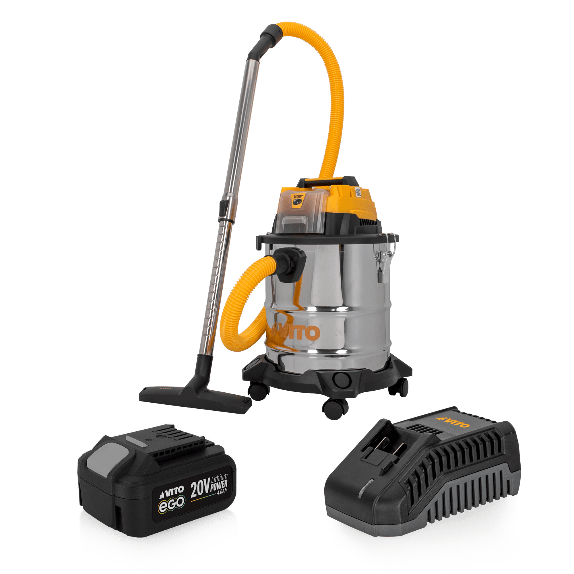 PACK6EGO | Ego 20V 20L Nass-/Trockensauger Mit Akku Und Ladegerät ...