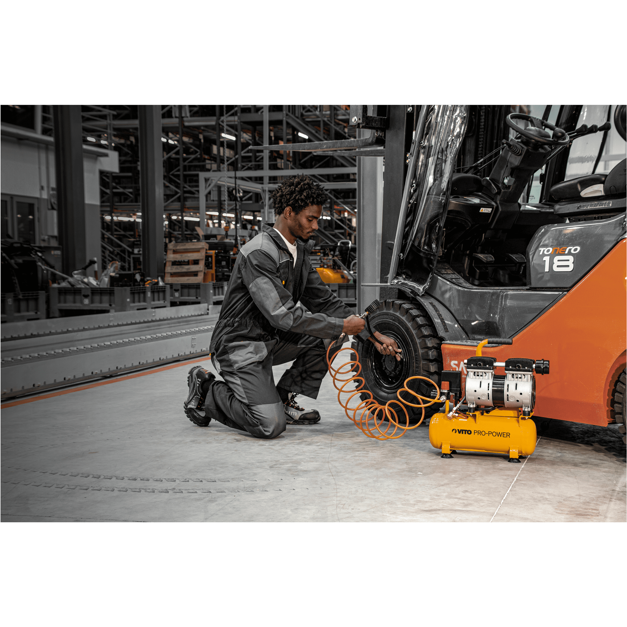 VICSOS6 | Silent Oil-Free Air Compressor 6Lt 8 Bar 0.7Hp | VITO