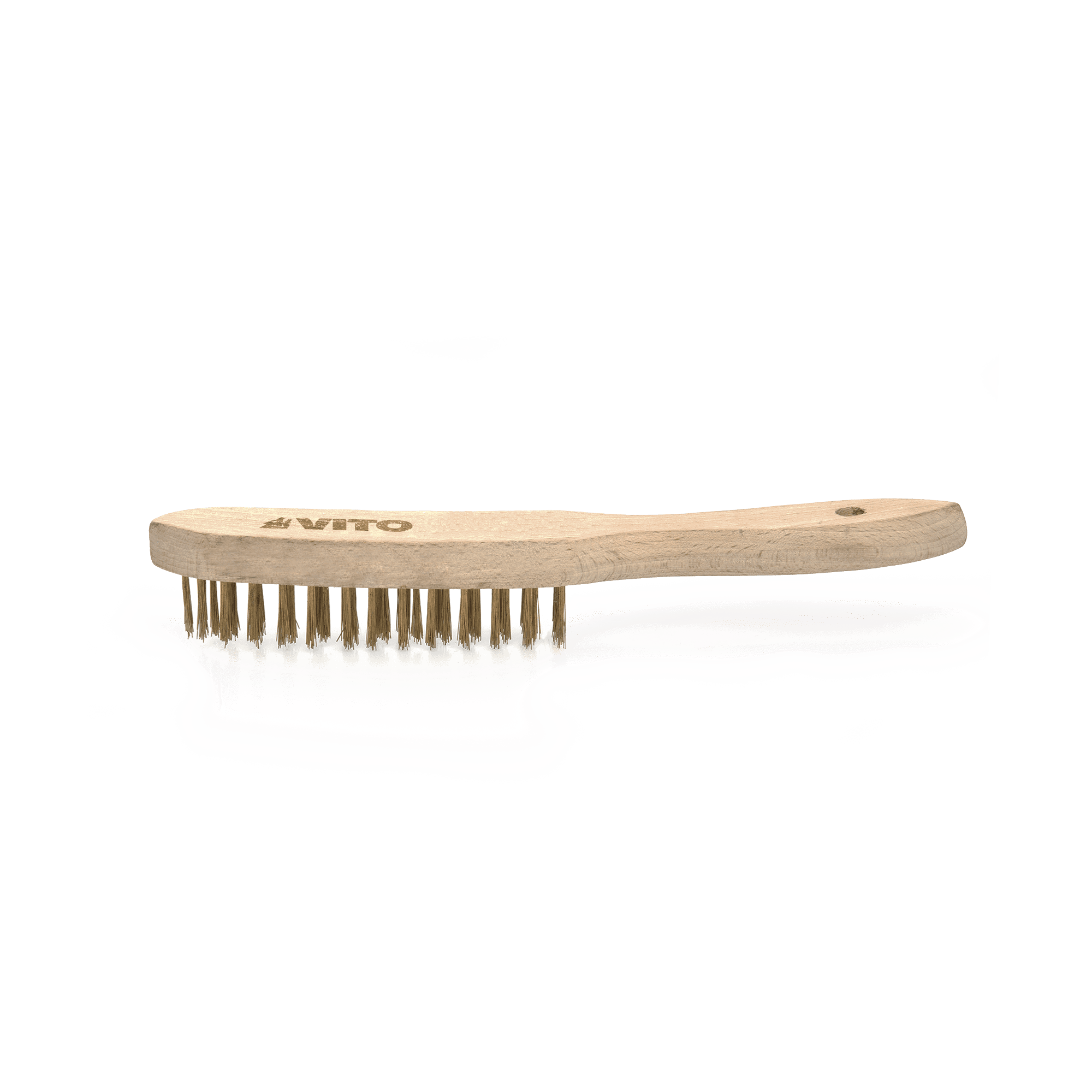 VIEAC | Brass Bristle Brush With Wooden Handle | VITO