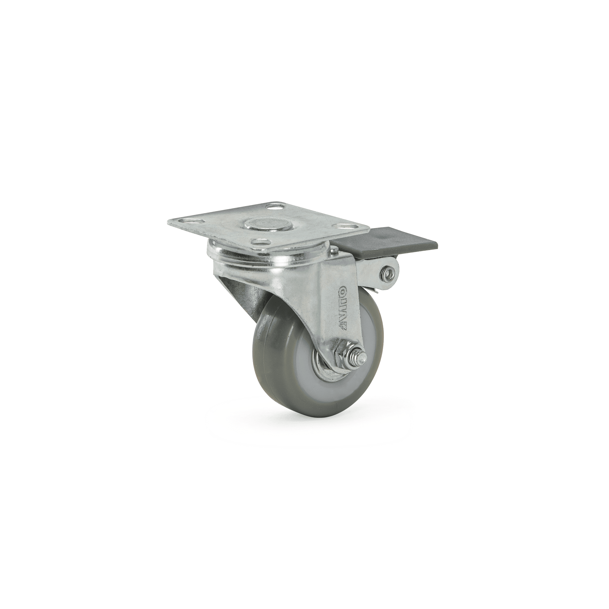 VIRGTPPVCCZ50 | Grey Pvc Swivel Castor With Plastic Brake 50Mm | VITO