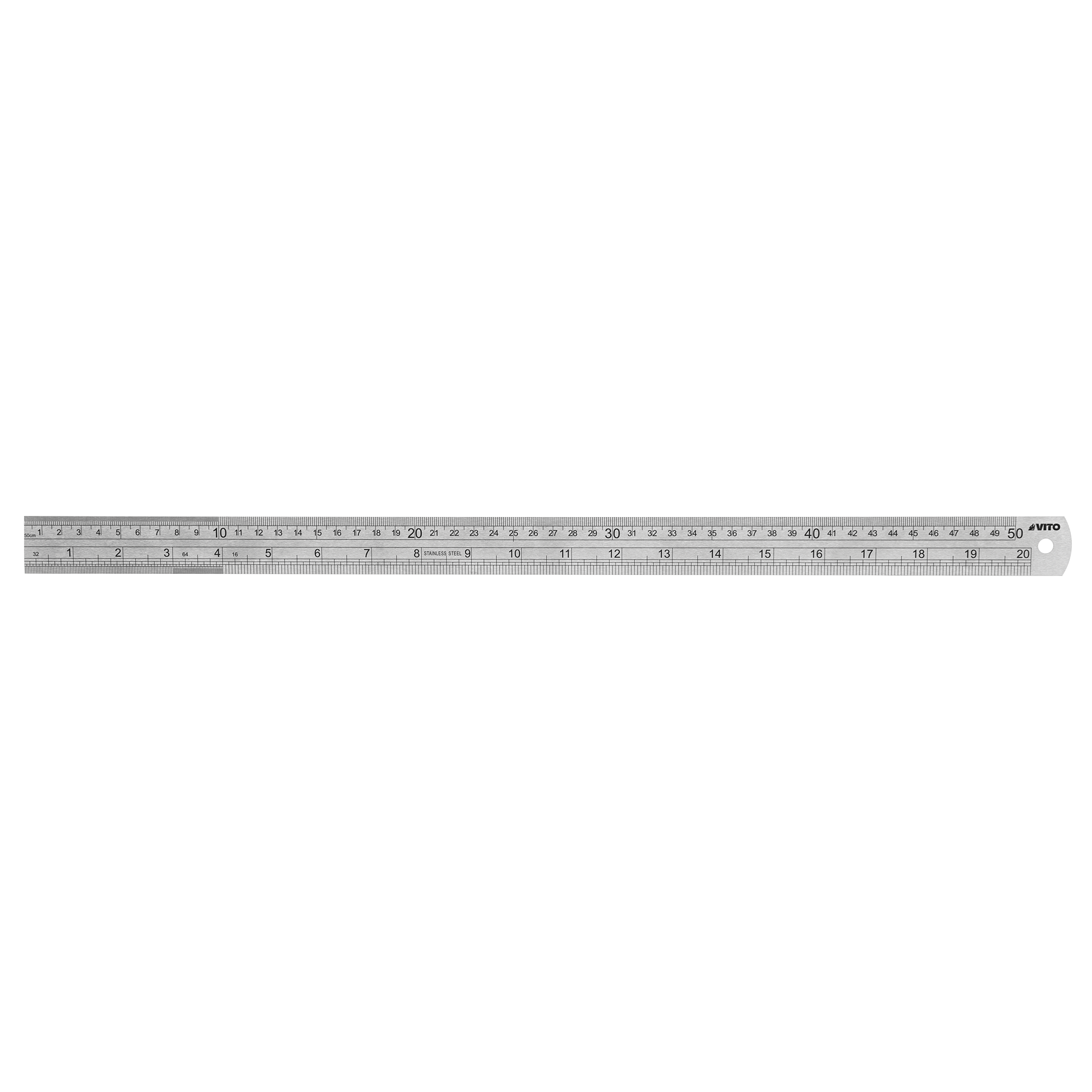 VIRIDE100 | Stainless Steel Dual Scale Ruler | VITO